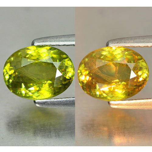 Multi Color With Rainbow Spark Sphene 1.62 Ct. Oval 8.4 x 6.4 Mm ...