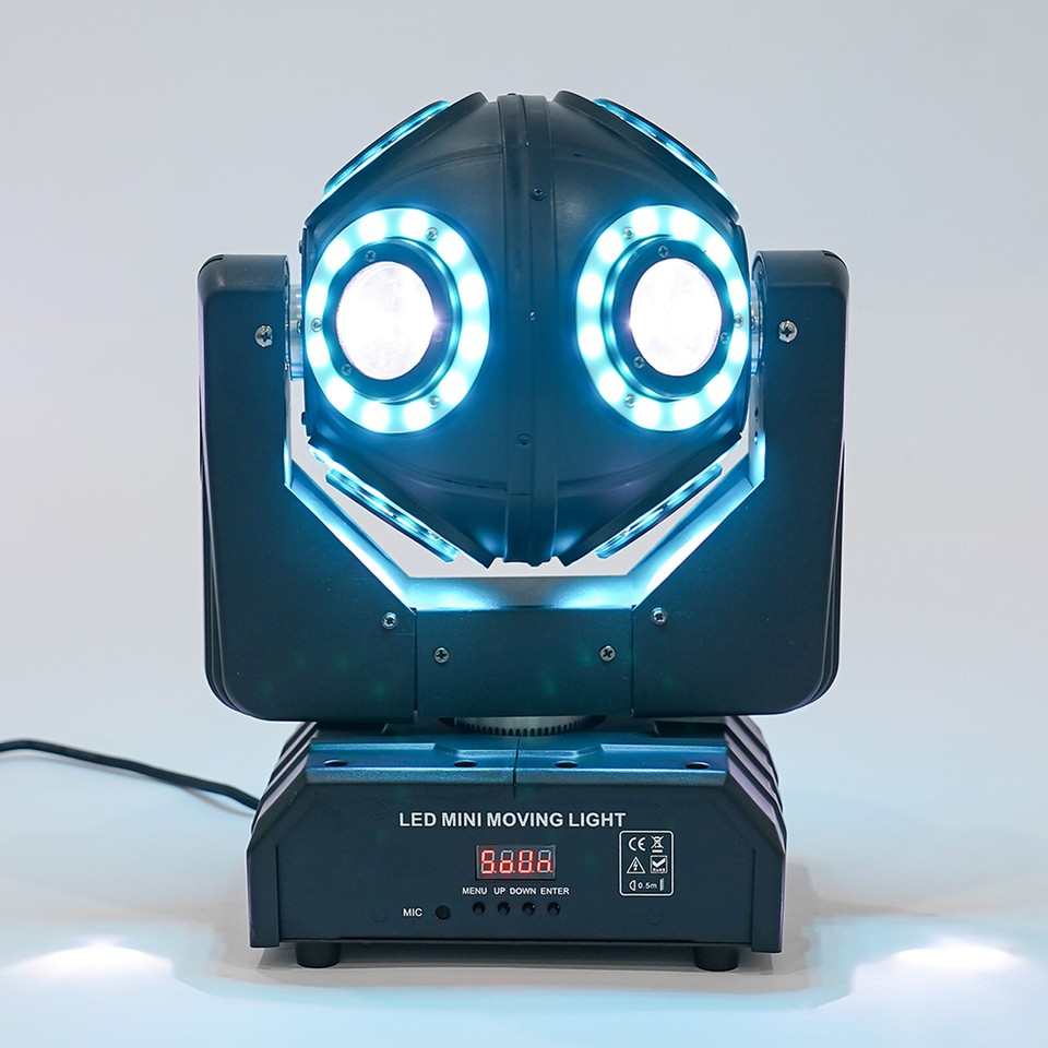 8-Head Moving Light, LED Moving Head Light, RGBW DJ Rotating Light | eBay