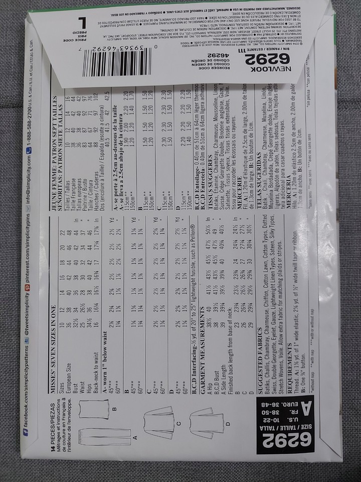 New Look Ladies Easy Sewing Pattern 6292 Casual Tops & Pants | eBay UK