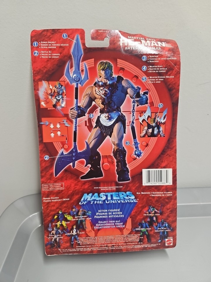 NEW 2002 He-man Masters Of The Universe MARTIAL ARTS HE-MAN 200x Mattel ...