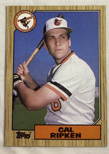 1987 Topps - #784 Cal Ripken - Baltimore Orioles Vintage Baseball Card ...