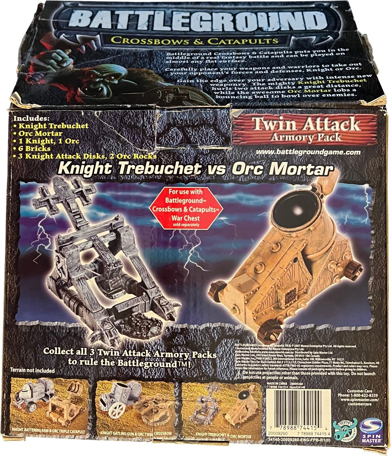 Battleground Crossbows & Catapults, 2007 Kinght Trebuchet / Orc Mortar ...