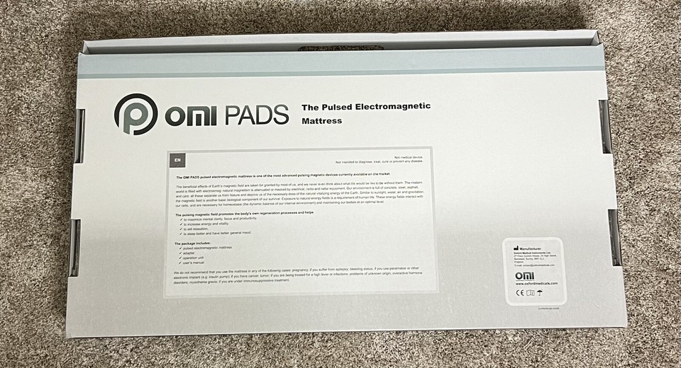 BRAND NEW OMI PEMF Pad The Pulsed Electromagnetic Mattress-full Body ...