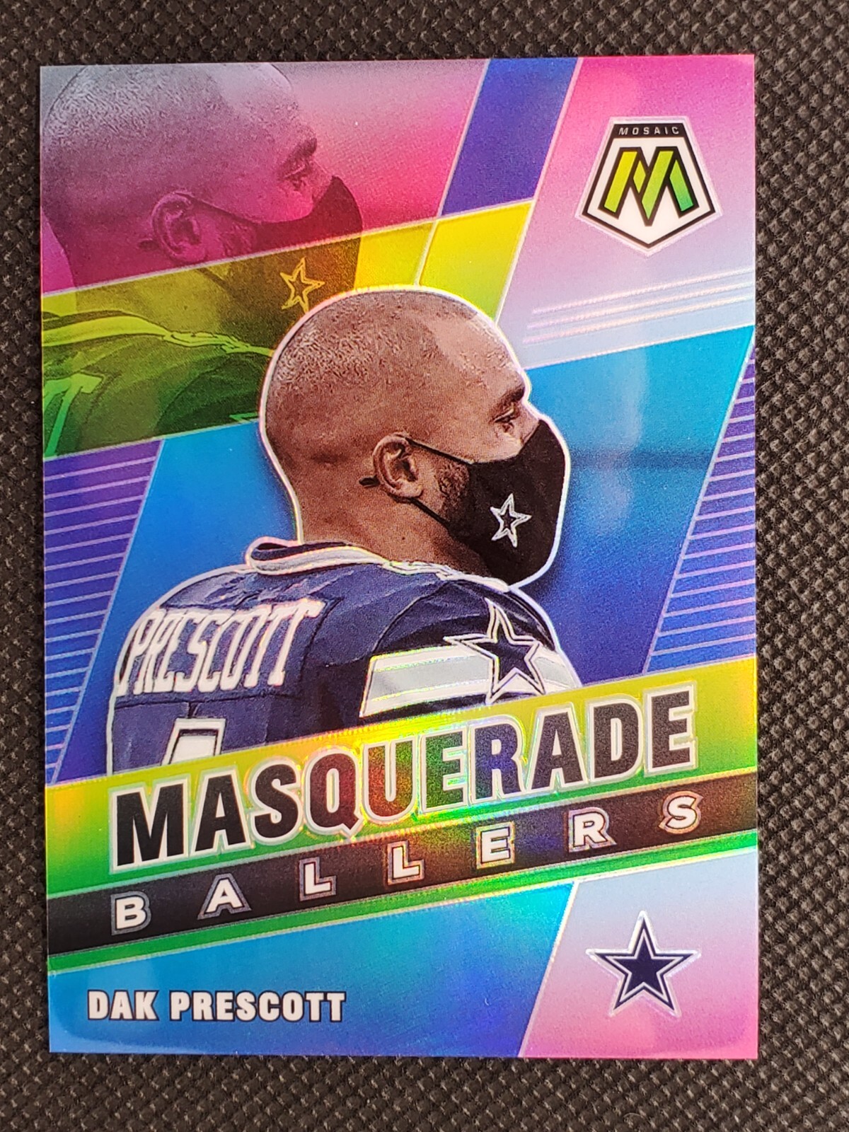 2021 Panini Mosaic Dak Prescott Masquerade Ballers Case Hit SSP Dallas ...
