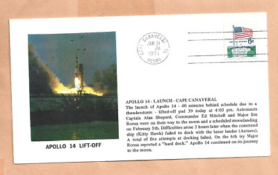 APOLLO 14 LIFT-OFF JAN 31,1971 CAPE SPACE COVER NASA | eBay