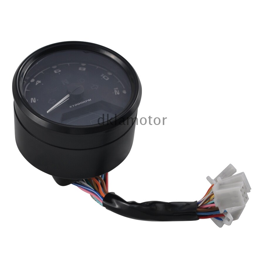 Universal LCD Digital Motorcycle Odometer Speedometer Tachometer ...