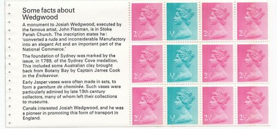 GB Wedgwood Stamp Booklet Pane x8410, Mint. MNH. | eBay