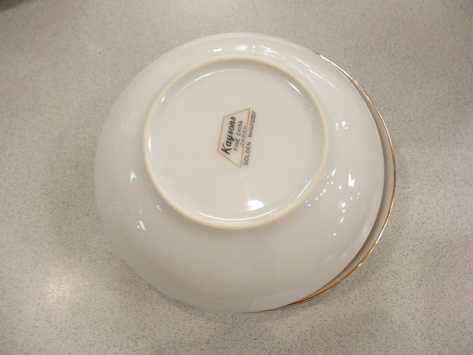 4 VINTAGE KAYSONS FINE CHINA GOLDEN RHAPSODY 1961 DESSERT BERRY FRUIT ...