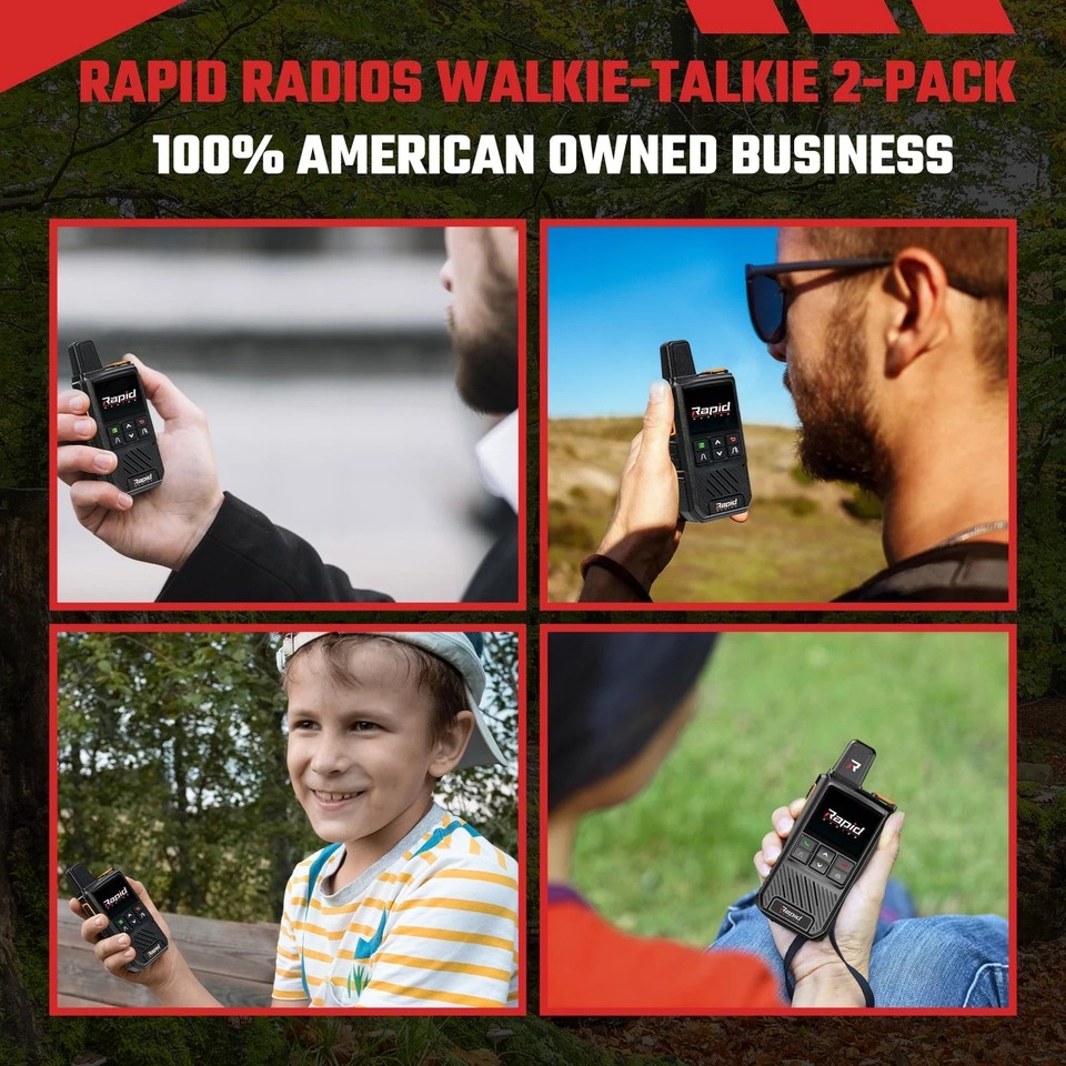 Nationwide LTE Walkie-Talkie - Two-Way Radio - Unlimited Range POC Two ...