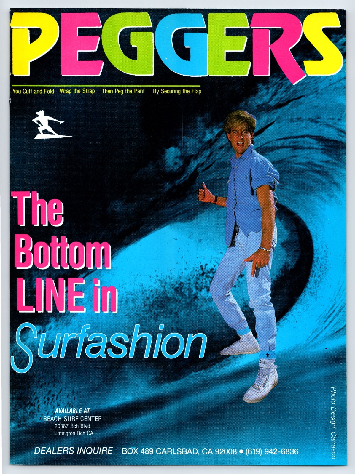 Peggers Surf Wear 1987 Totally 80s Surfing Beach Fashion Print Ad 8.25 ...