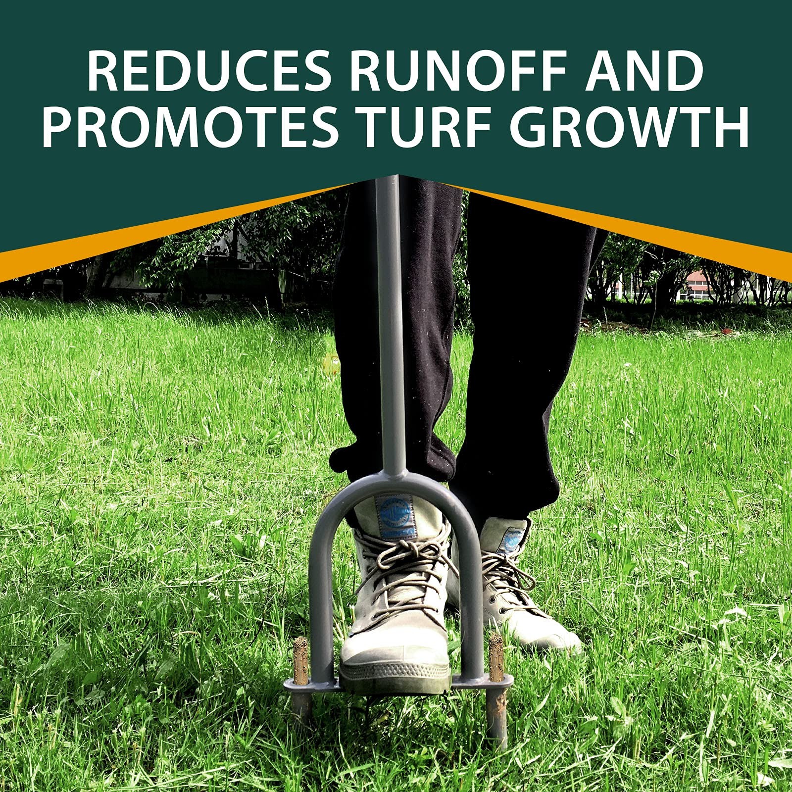 Lawn Coring Aerator, Manual Grass Dethatching Turf Plug, Core Aeration ...