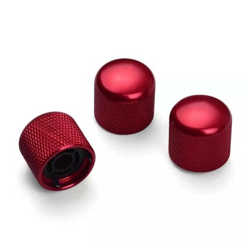 3Pcs Volume Tone Control Knobs Metal Dome Button Caps For Electric ...