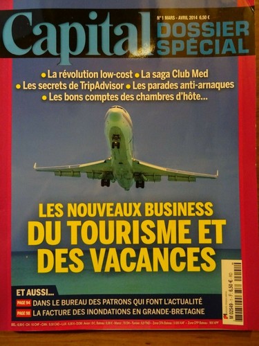 Capital Dossier Spécial N°1 | Mars Av 2014 | Business Tourisme Vacances*Mag.Neuf | eBay