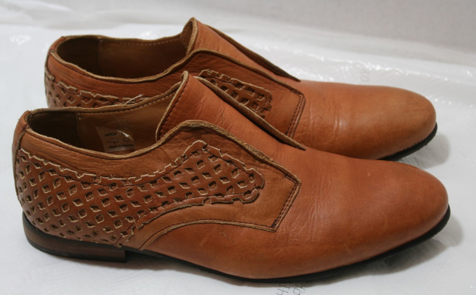 JOHN FLUEVOG SHOES BEGIN SWING SLIP ON FLATS OXFORD STYLE BURNT ORANGE ...