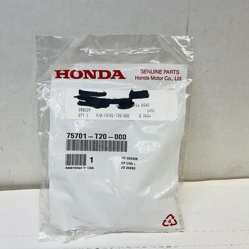 Genuine Honda Deck Lid Emblem 75701-T20-000 NEW OEM | eBay