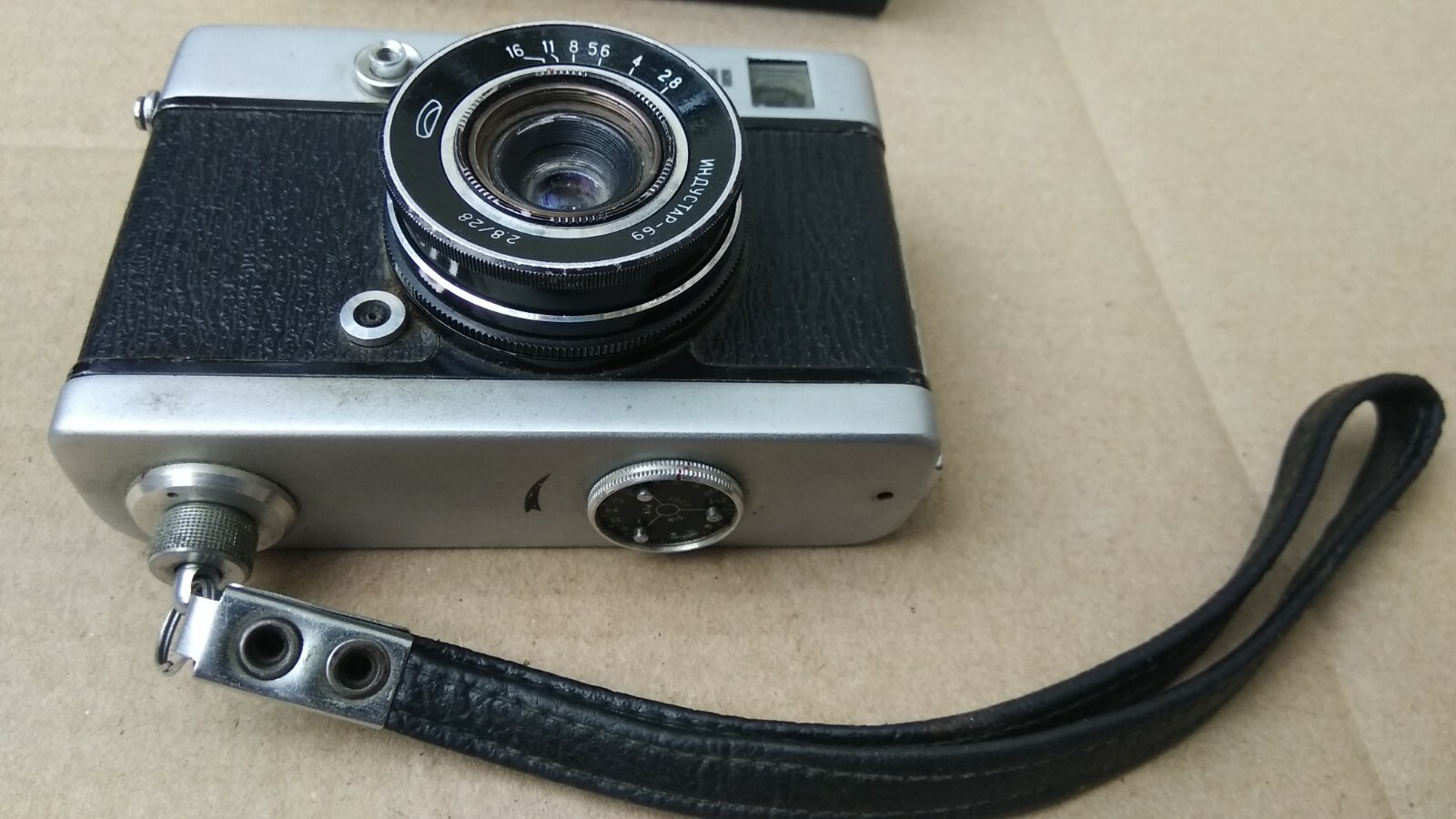 Vintage Soviet camera Chaika-2 Industar-69 2.8 / 28 + cover made in the ...