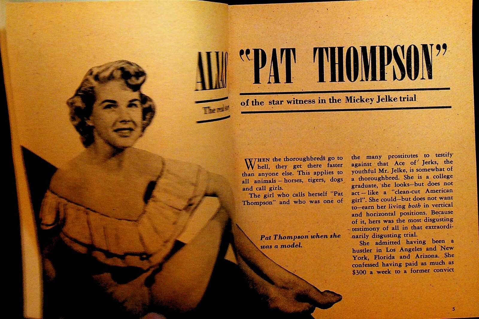 Joy Magazine July 1953 Marilyn Monroe Lil St Cyr Pat Thompson Mickey Jelke | eBay