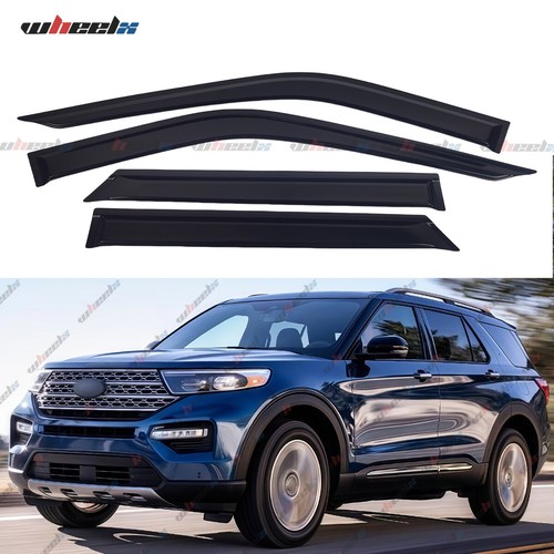 Smoke Tinted Window Visors Deflectors Rain Guards for 2020-2024 Ford ...