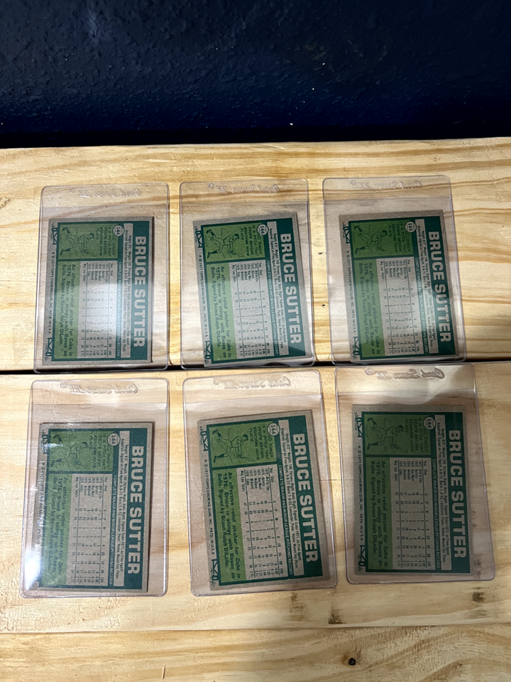 1977 TOPPS BRUCE SUTTER #144 ROOKIE CARD RC LESSER GRADE LOT OF 6 | eBay