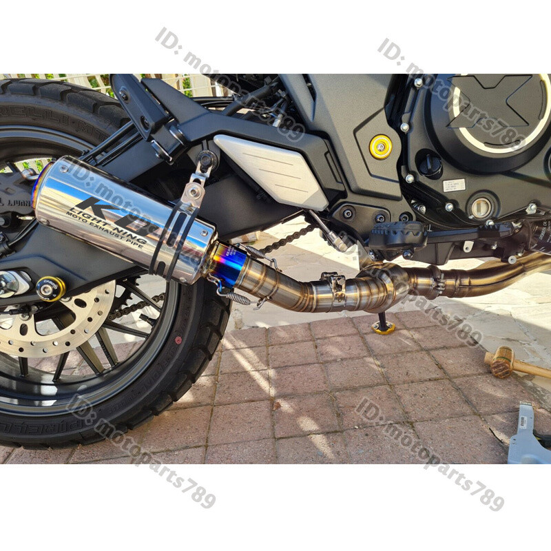 For CFMoto CLX-700 2020-2023 Motorcycle Exhaust Mid Pipe Muffler Delete ...