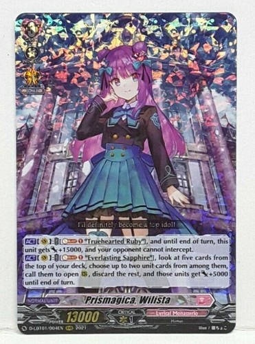 Cardfight Vanguard Prismagica, Wilista D-LBT01/004EN RRR Lyrical ...