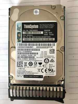 LENOVO 7XB7A00024 00YK013 2.5" 300GB 10K SAS 12Gb Hot Swap 512n HDD | eBay