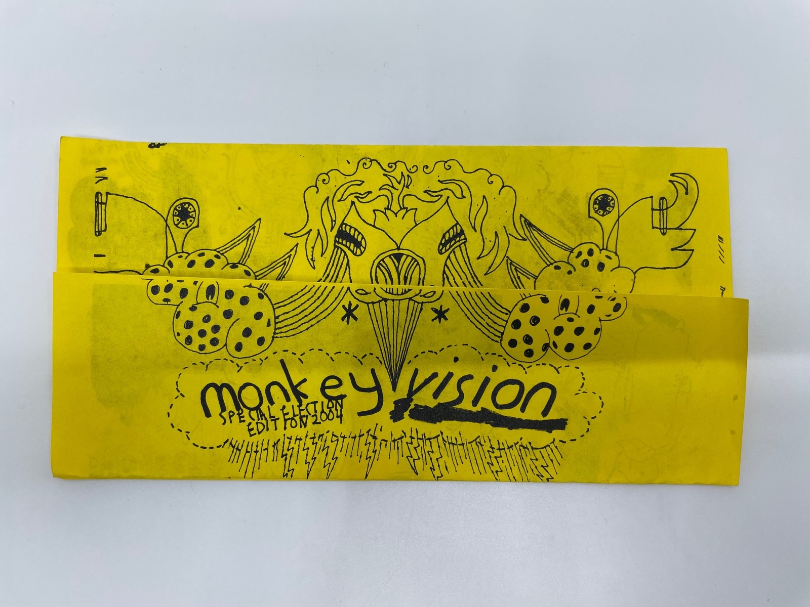 MONKEY VISION Special Election Edition 2004 Mini-Comic Comix Rare Art ...