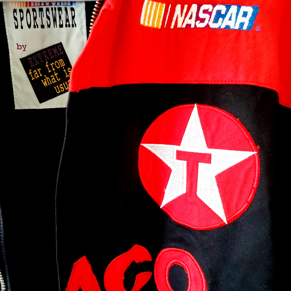 Nascar Davey Allison Jacket/ Coat Texaco Havoline Size Medium Black/Red ...