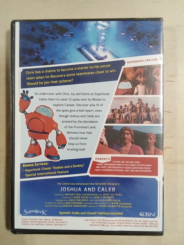 Superbook Joshua & Caleb NEW Sealed DVD 2018 CBN Christian Broadcasting ...