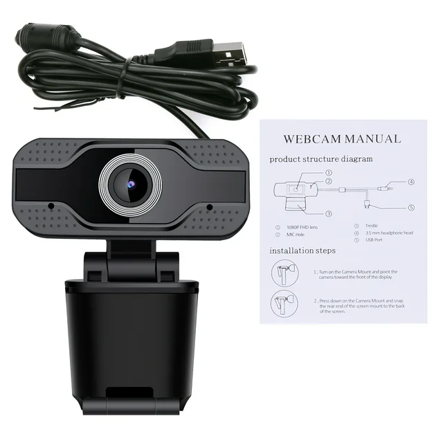 1080P HD Webcam Auto Focusing Web Camera For PC Laptop Desktop With ...
