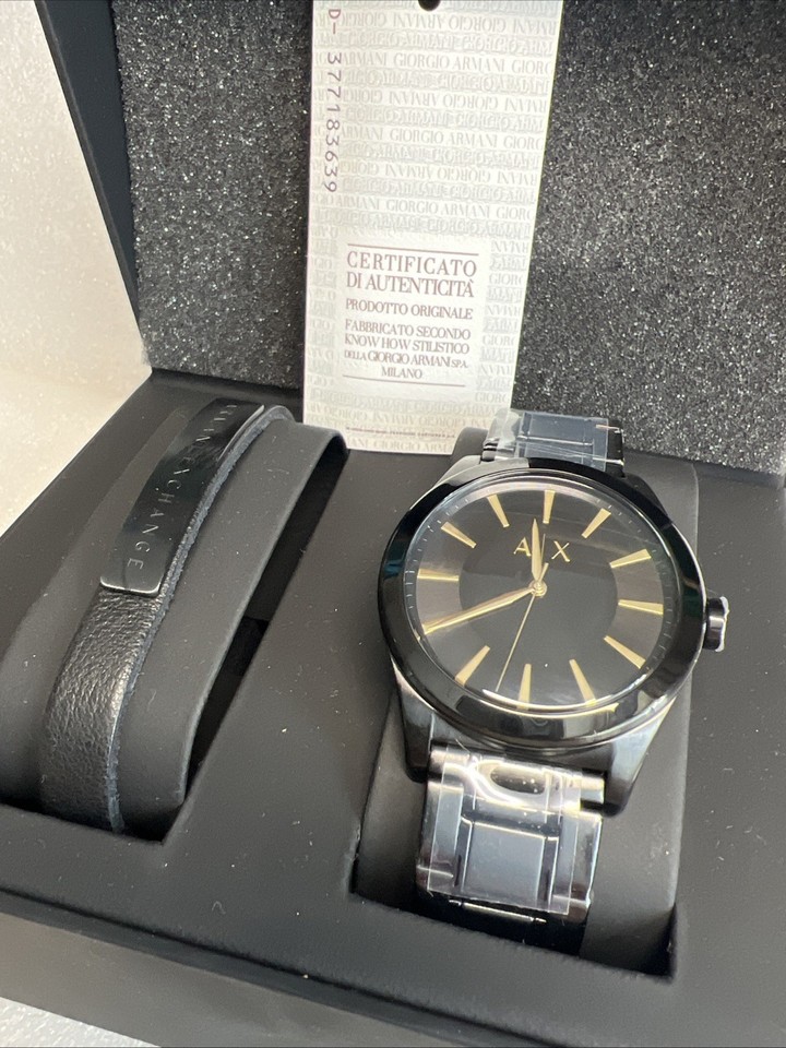 Armani Exchange Mens Watch And Bracelet Set. AX7102. | eBay UK