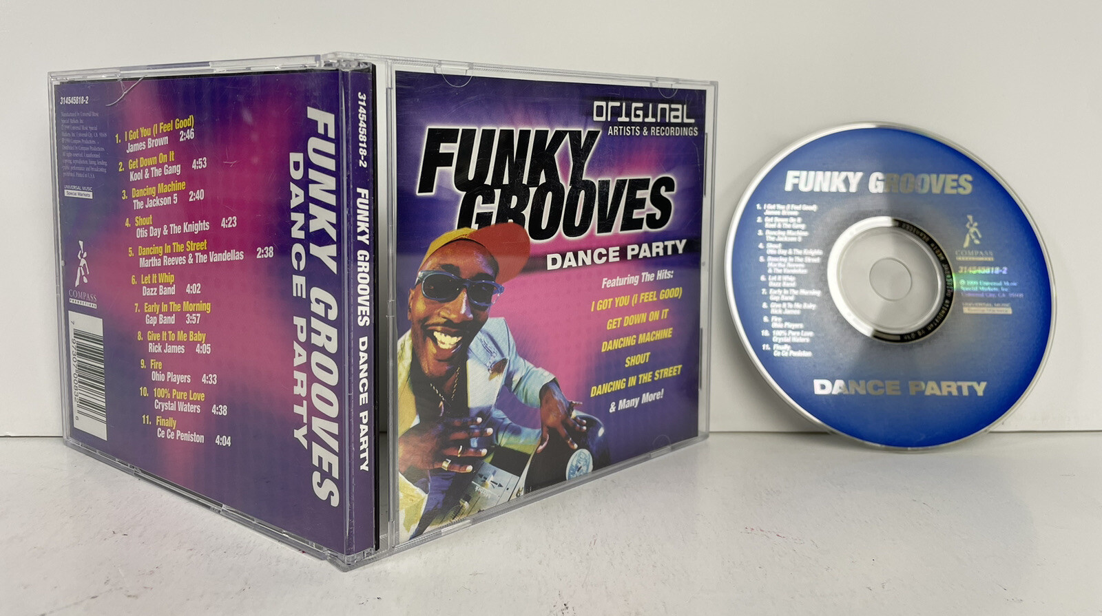 Funky Grooves: Dance Party (CD, 1999, Compass) - James Brown, Jackson 5 ...