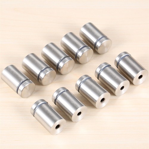 Stainless Steel Silver Standoff Glass Fixing Stand off Bolts Pins 19mm ...