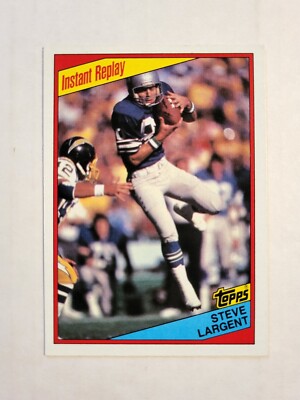 1984 Topps Steve Largent Instant Replay #197 Seahawks | eBay