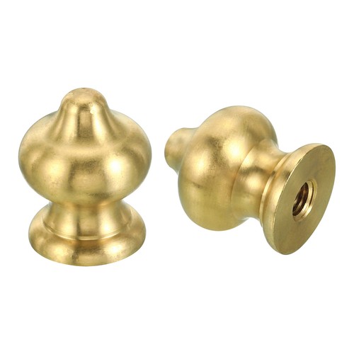 1/4-27 Brass Cap Solid Knob Lamp Finial for Table Lamps Brass Cap,2 Pcs 619668258113| eBay