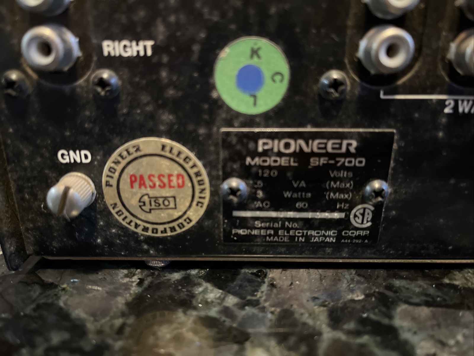 Pioneer SF-700 Stereo Electronic Crossover Network Equalizer Amp | For ...