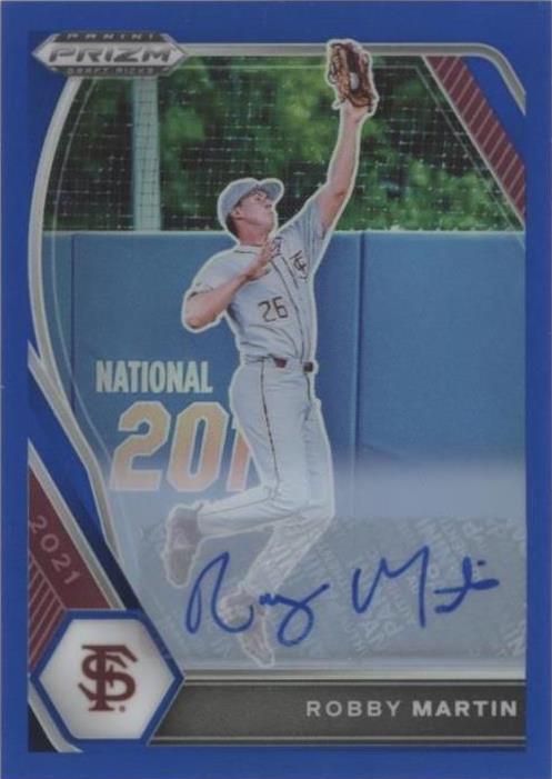 2021 Panini Prizm Draft Picks - Robby Martin Jr. #PDP198 Blue Prizm ...