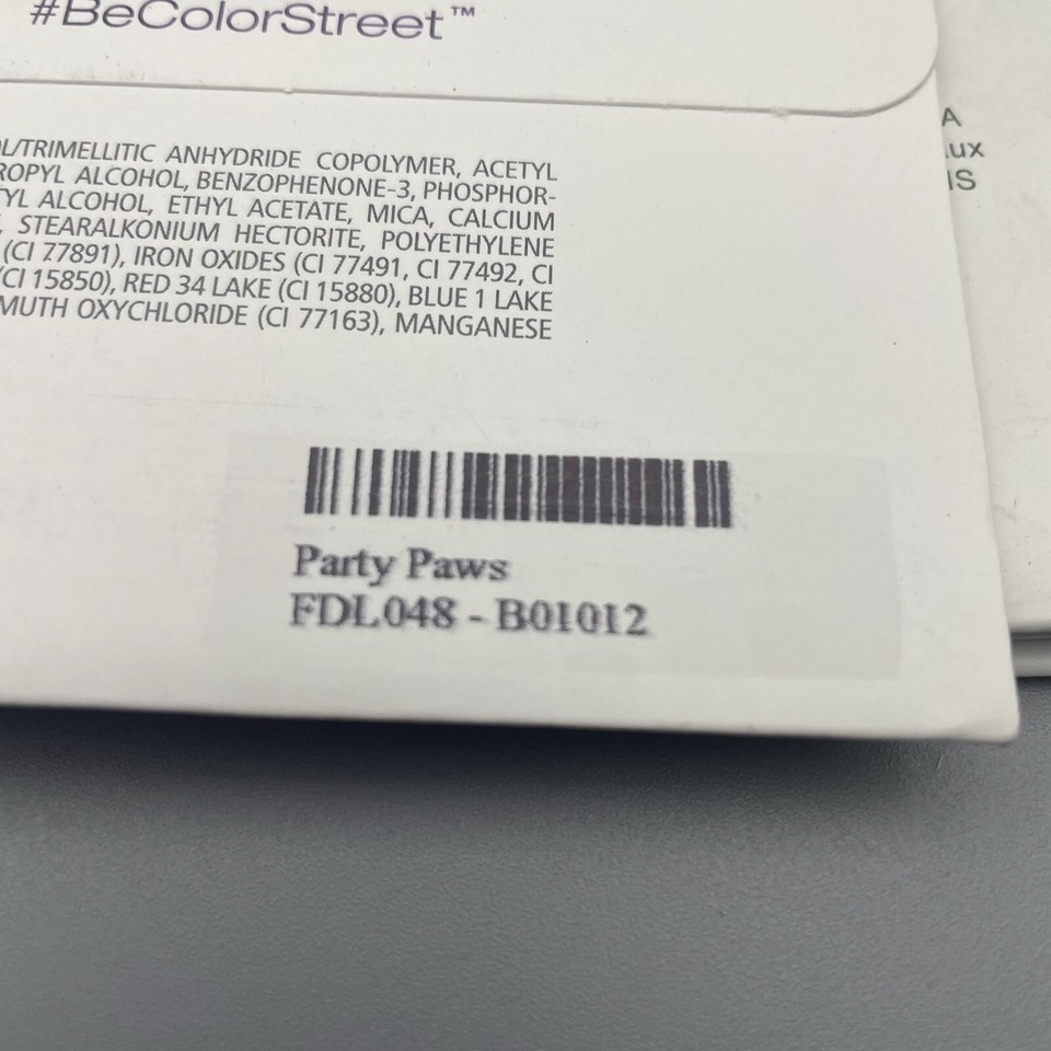 NEW & SEALED Color Street Nail Polish Strips ~ PARTY PAWS ~Dog Cat PAW ...