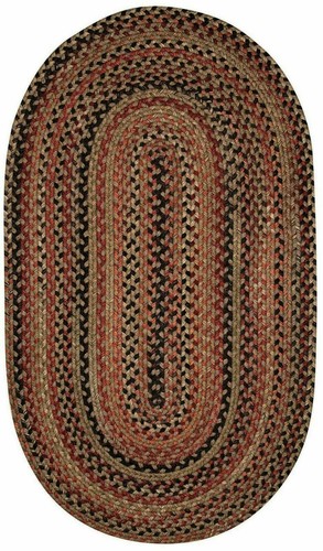Capel Rugs Manchester Wool Country Casual Braided Area Rug Chestnut ...
