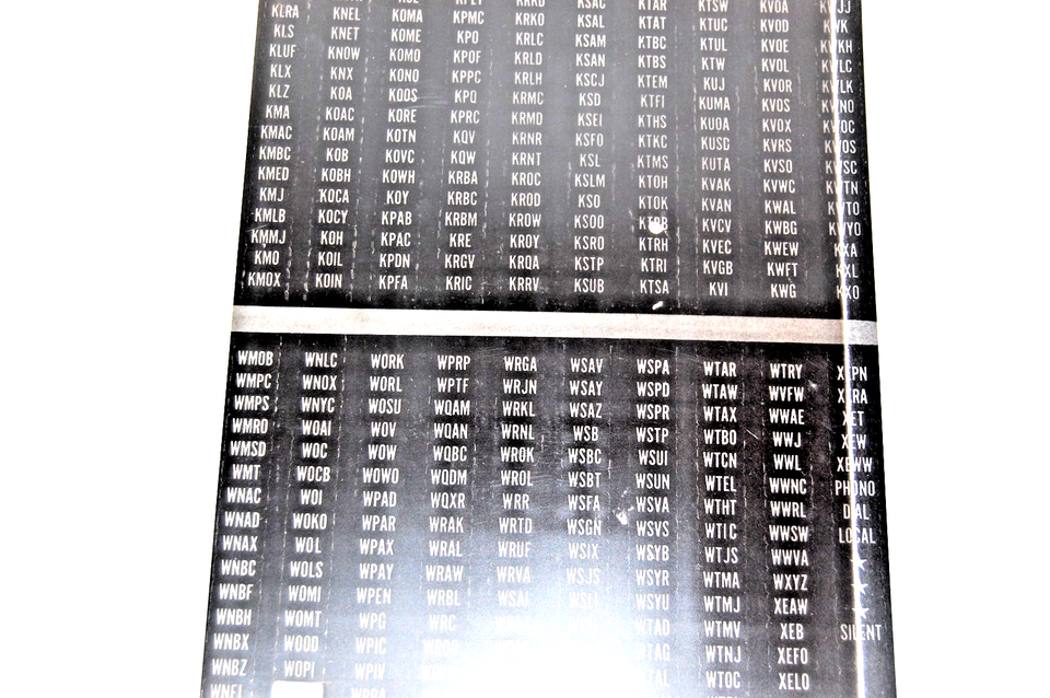 FC2 Vintage Radio Station Call Letters / Tabs Antique parts | eBay
