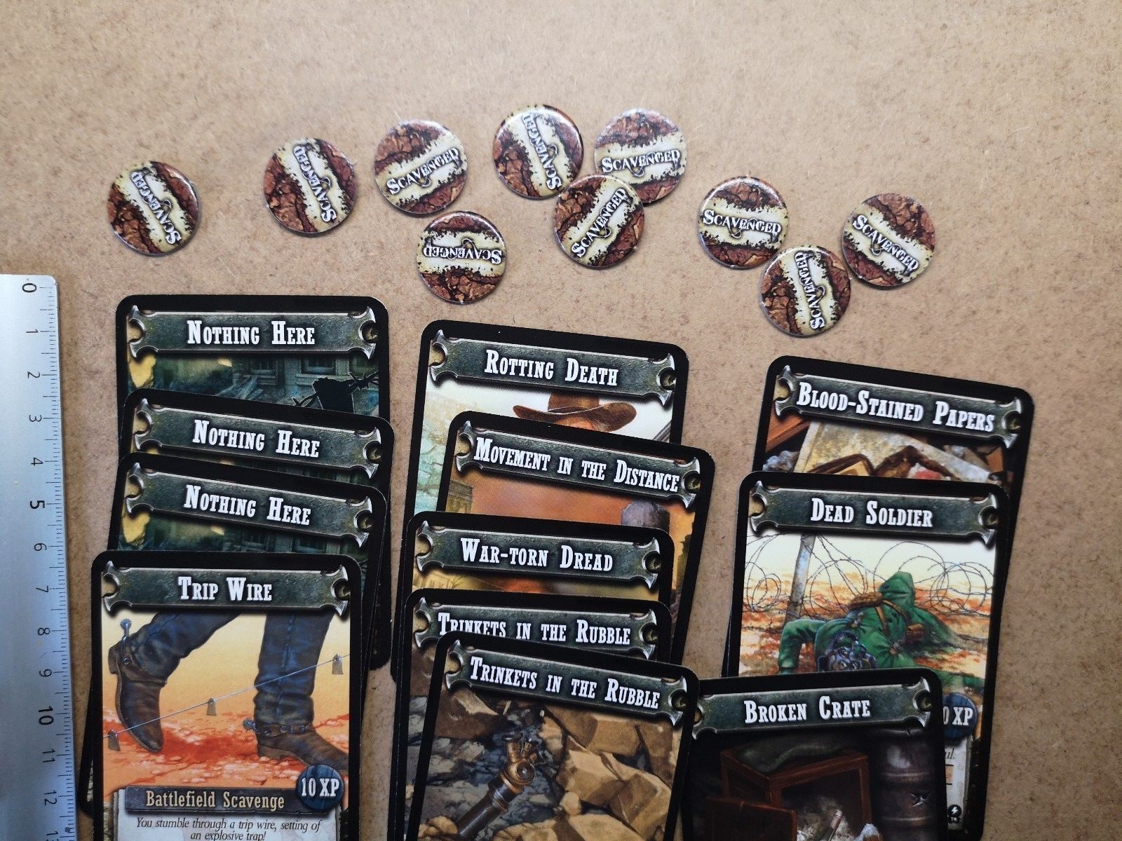 BATTLEFIELD SCAVENGE CARDS & TOKENS/TREDERRA/SHADOWS OF BRIMSTONE/M67 ...