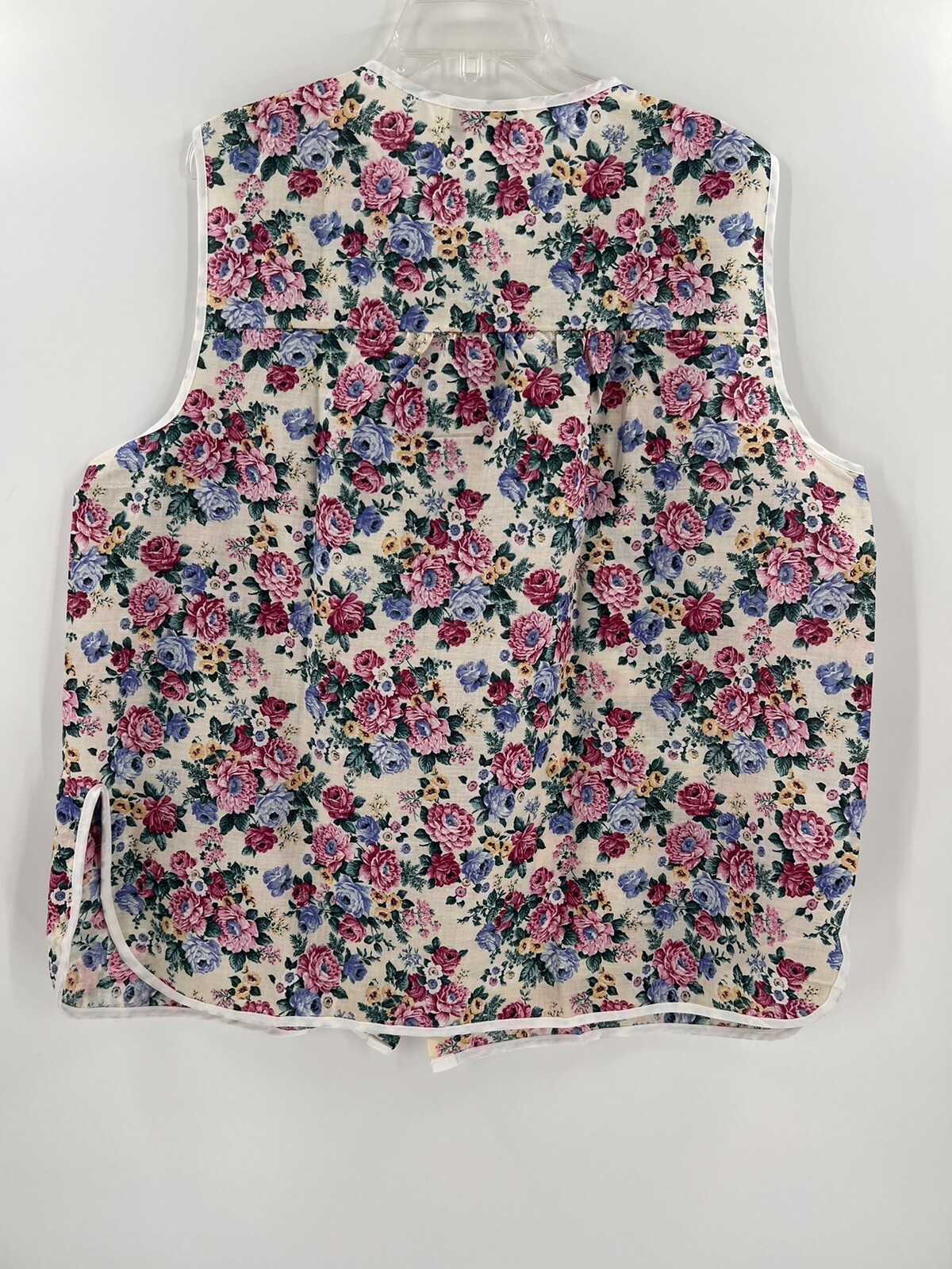 NWOT Vintage ANTHONY RICHARDS FLORAL Pearl Snap Smock Craft Apron SIZE ...
