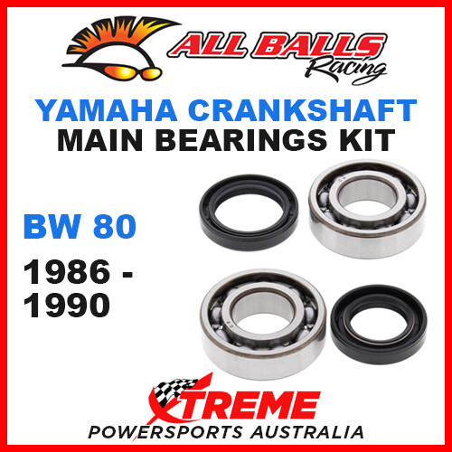 All Balls 24-1074 Yamaha BW 80 BW80 1986-1990 Crankshaft Main Bearings ...