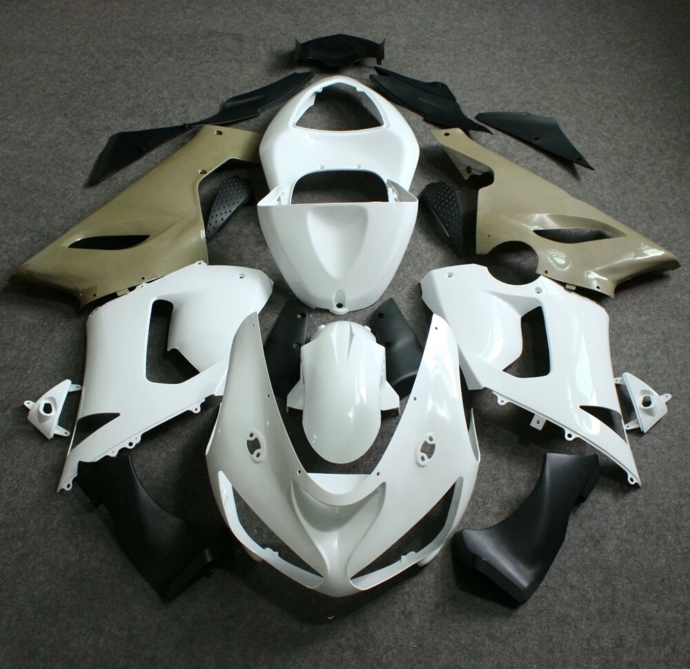 Black Injection Fairing Body Kit For Kawasaki Ninja ZX6R 636 2005 2006 ...