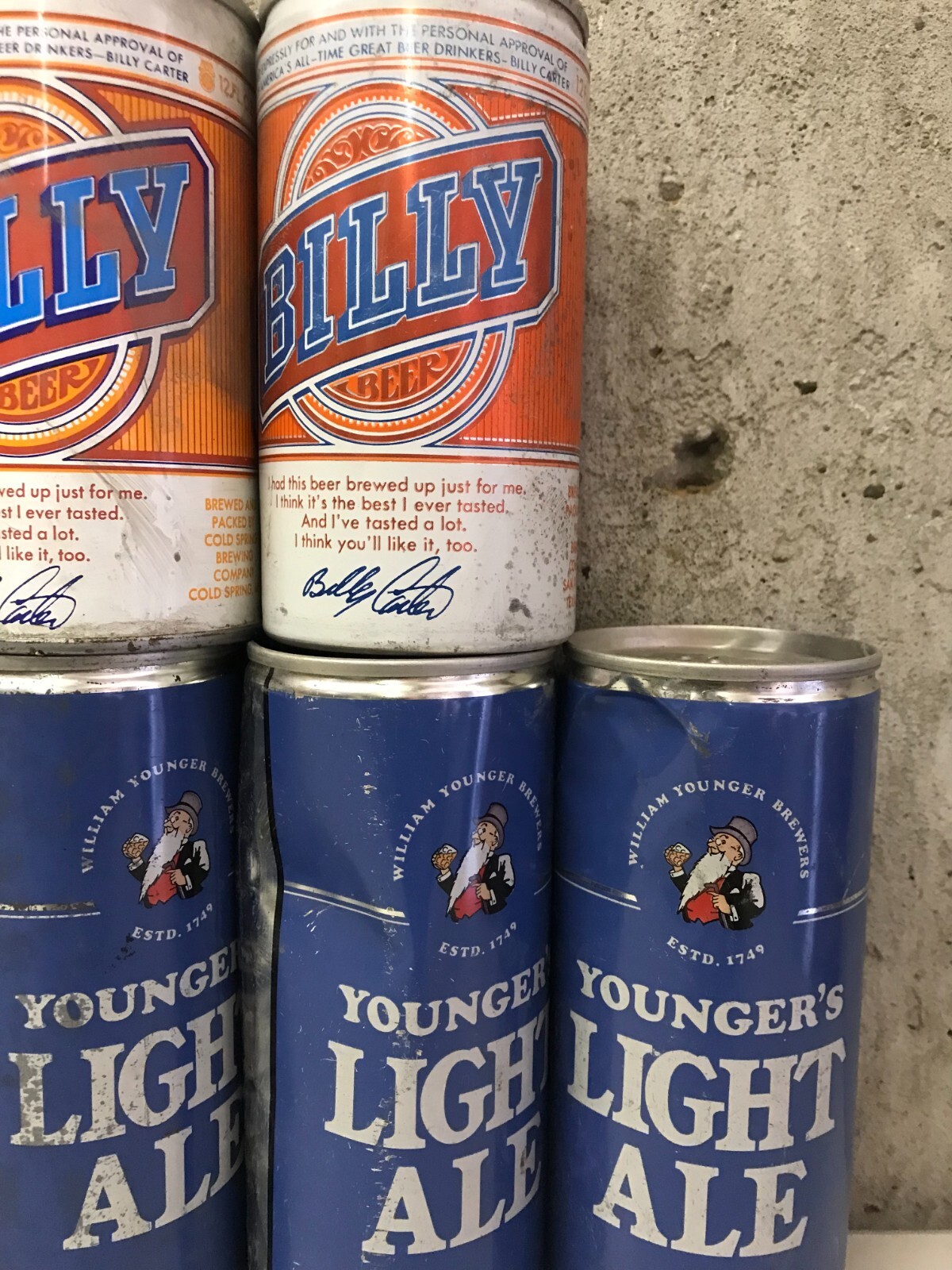 23 Vintage Beer Can Lot Schmidt, Billy Beer, Kronenbourg Skol Heineken ...