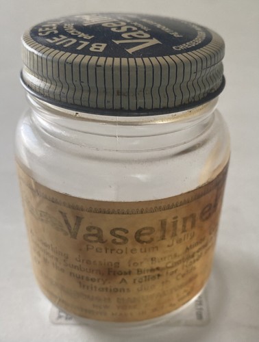 Vintage Vaseline Petroleum Jelly Blue Seal Glass Jar 3 1/2 Oz | eBay