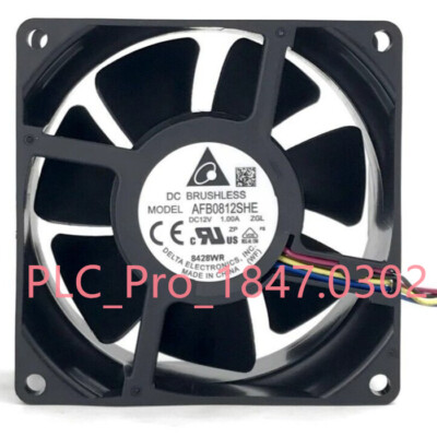 1PCS NEW Delta AFB0812SH 8038 DC12V 1.00A 8CM 4-Wire Cooling Fan Fast ...