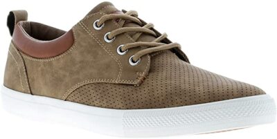 Dr Keller Men's New Ray Pumps Trainers Navy Blue Tan Lace Up Flat Shoes ...