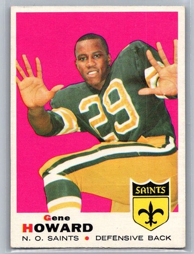 1969 Topps Gene Howard #149 Rookie RC Saints | eBay