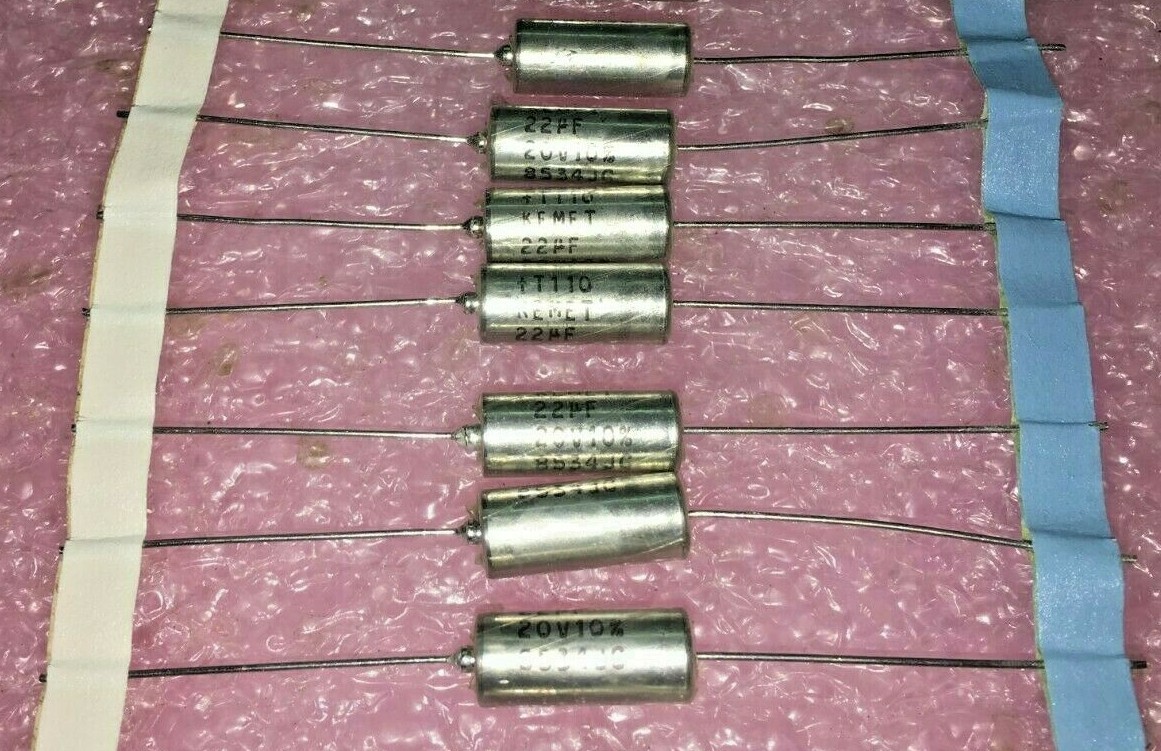 (8 PIECE LOT) T110C226K020AS, Cap Tant Solid 22uF 20V 10% Axial 1.8 Ohm ...